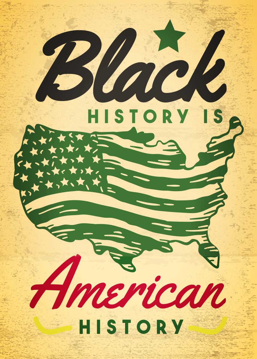 'Black American History' Poster, picture, metal print, paint by ...