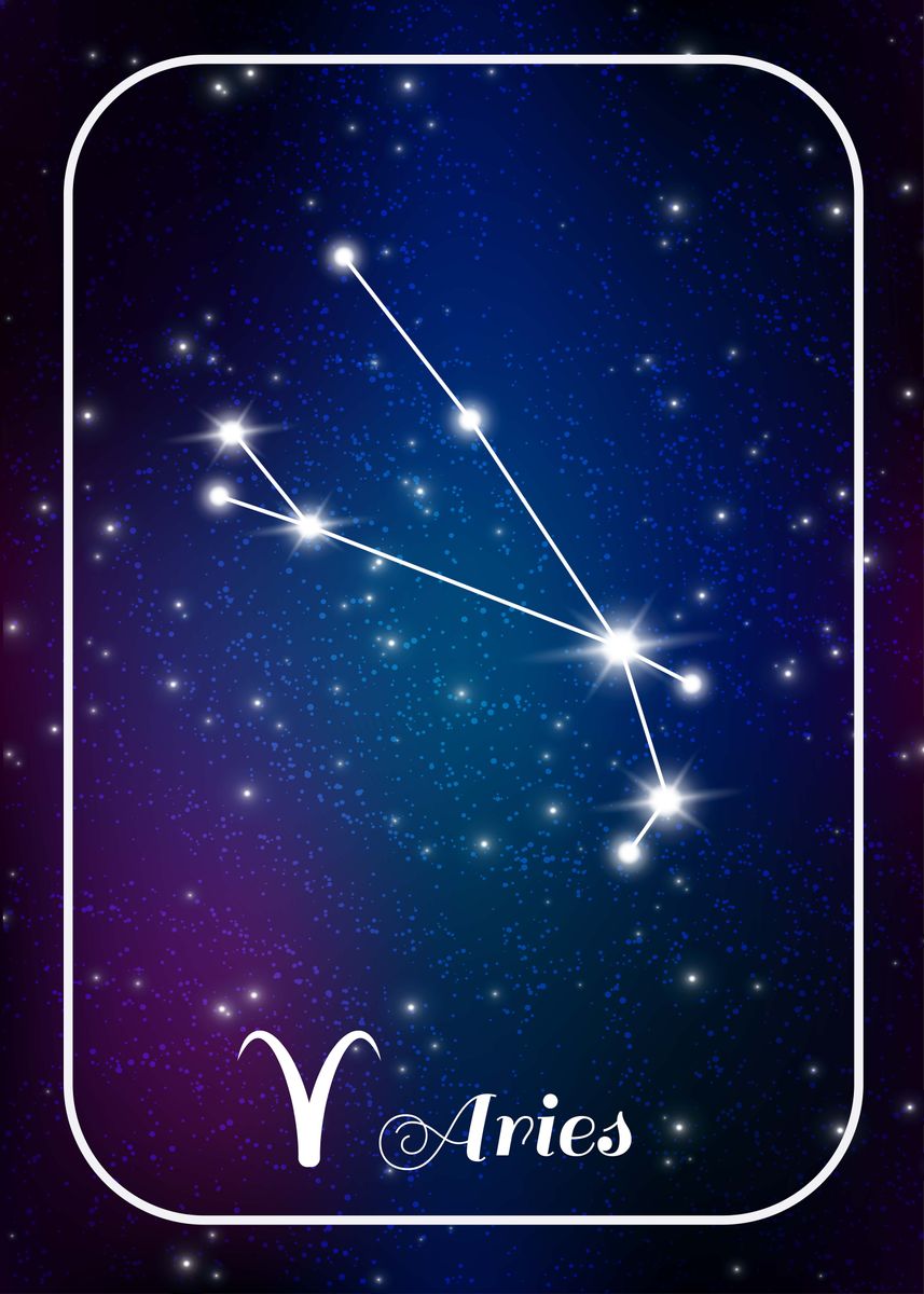 'Aries' Poster, picture, metal print, paint by UNIKORN | Displate