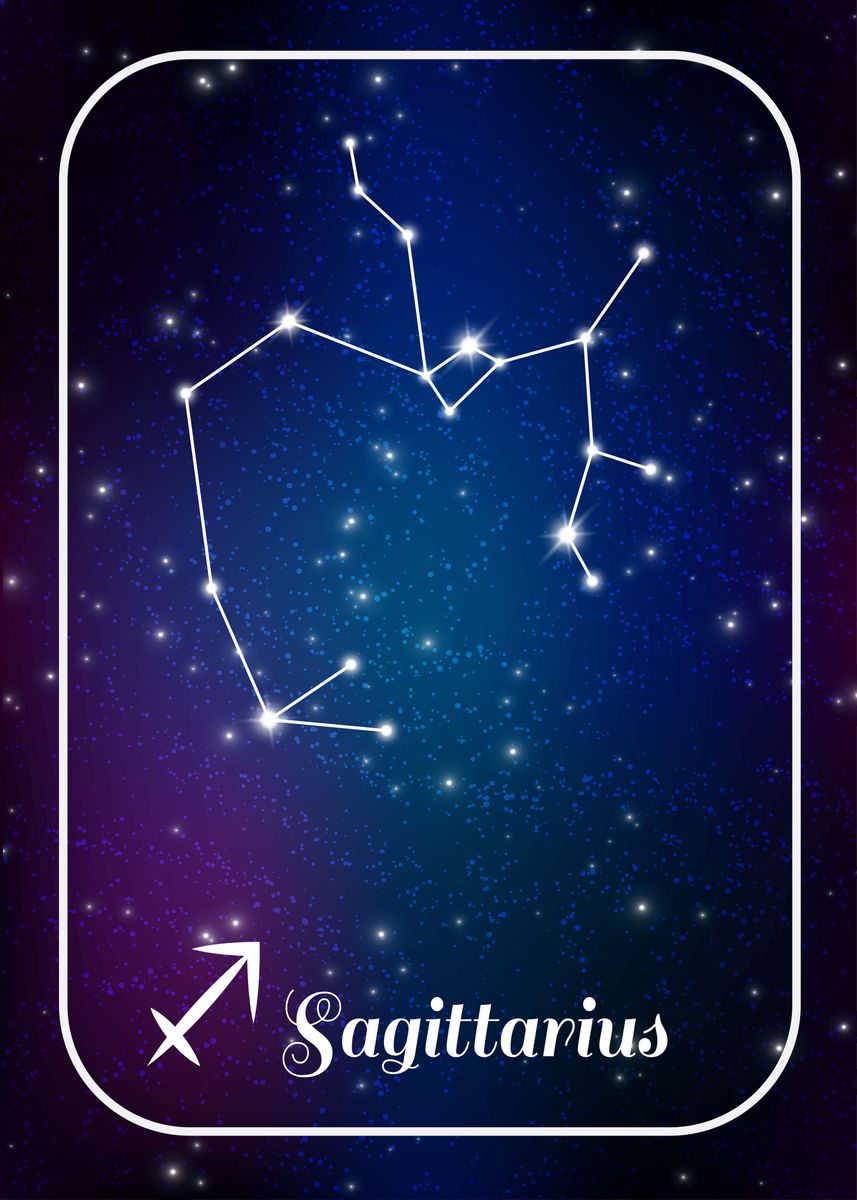 'Sagitarius' Poster, picture, metal print, paint by UNIKORN | Displate