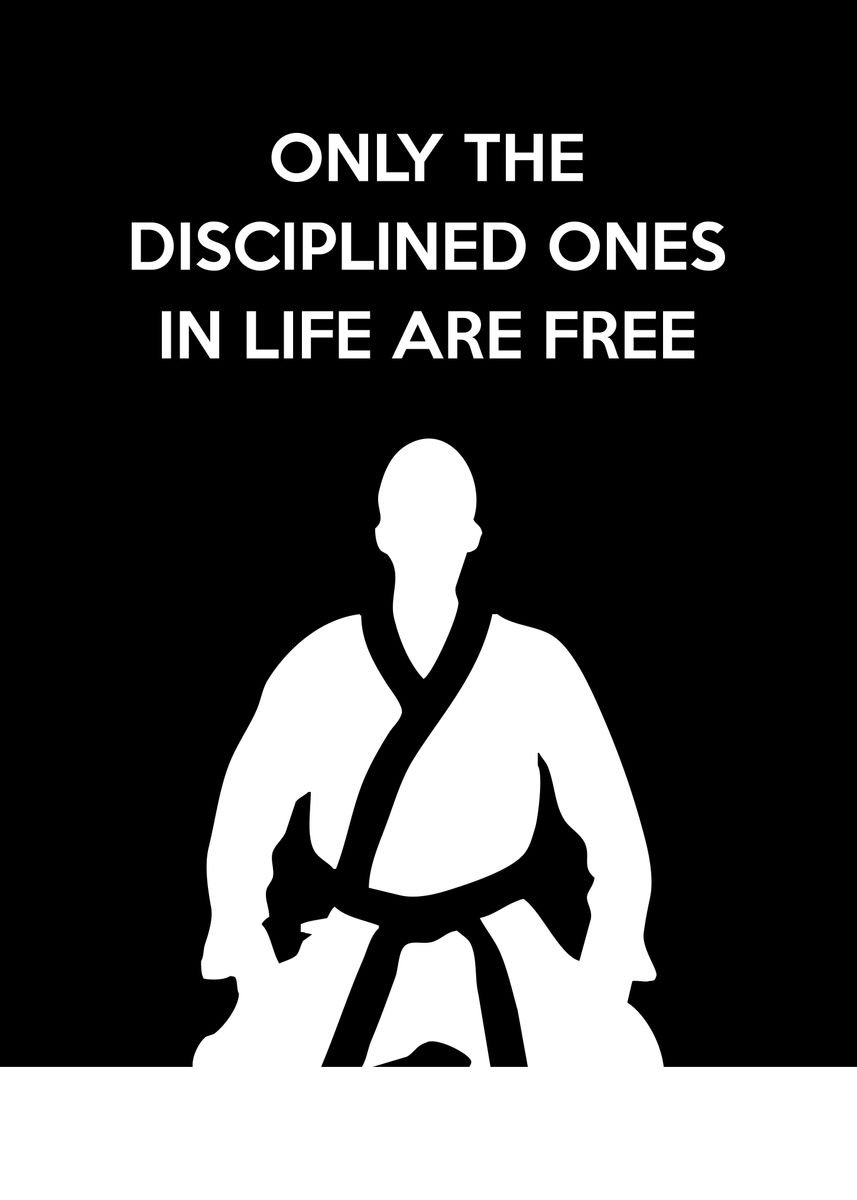 'Discipline Equals Freedom' Poster by ABConcepts | Displate
