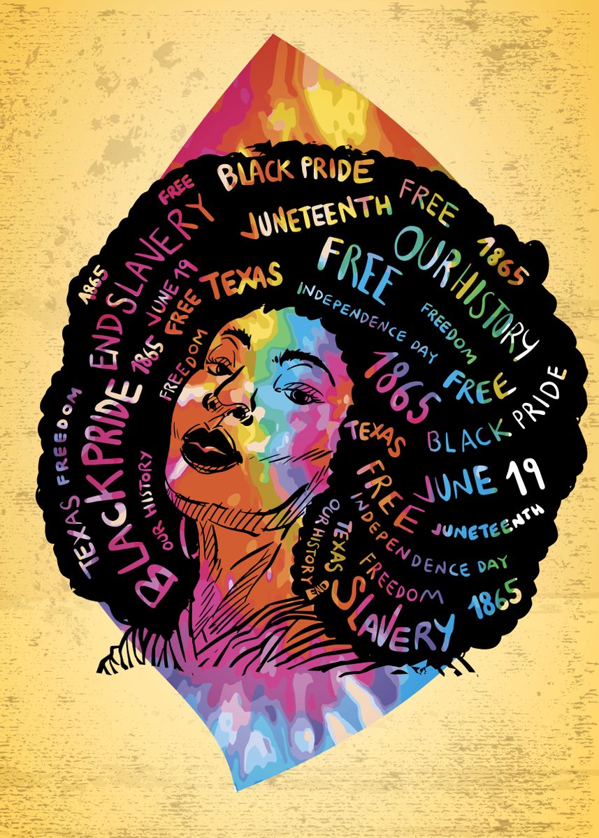 'Colorful Empowering Woman' Poster, picture, metal print, paint by ...