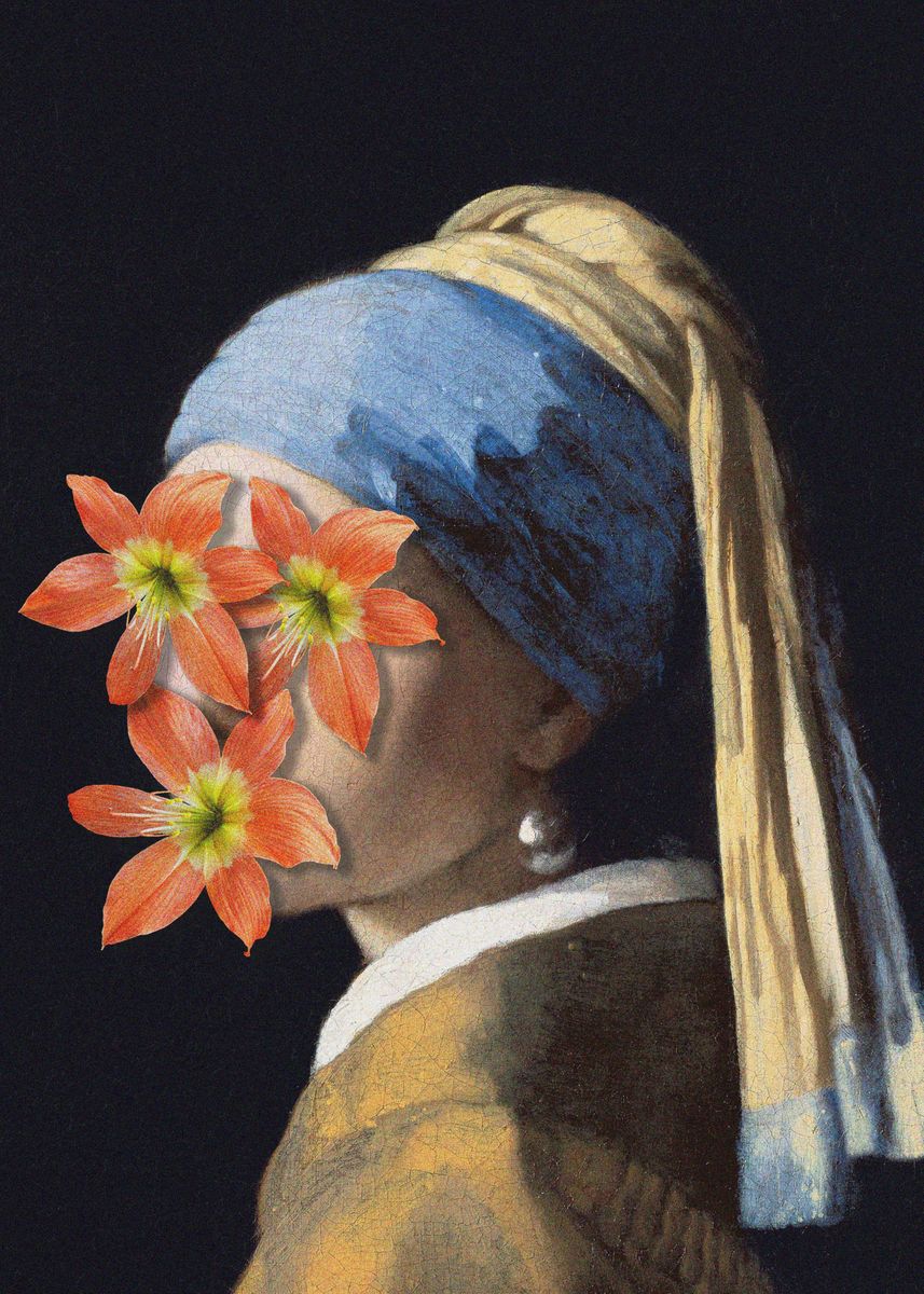 'Flowery 01' Poster, picture, metal print, paint by Artelele | Displate