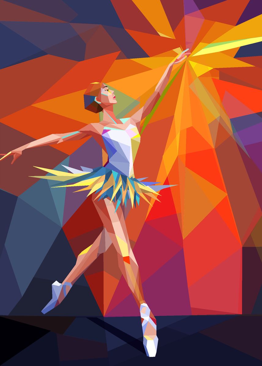 'Ballet Girl Dancing' Poster, picture, metal print, paint by Max Ronn ...