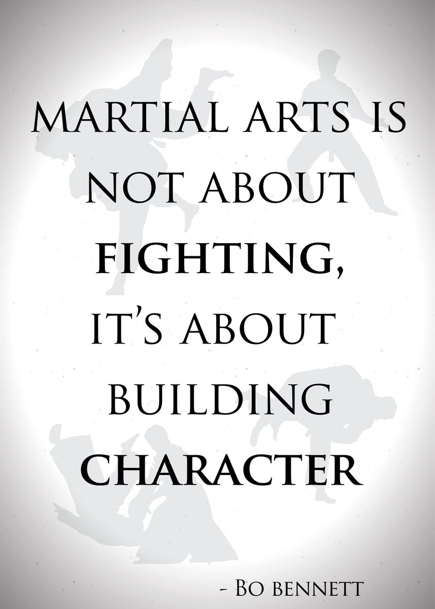 'Jiu Jitsu Bennett Quote' Poster, picture, metal print, paint by ...