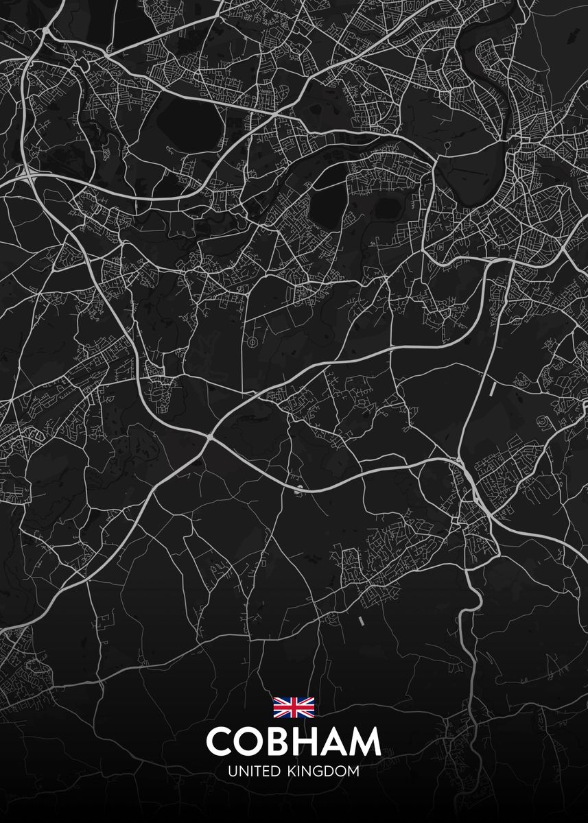 'Cobham UK' Poster, picture, metal print, paint by IMR Designs | Displate