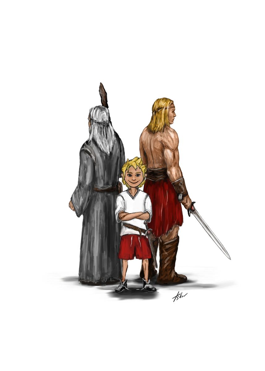 'Sigurd' Poster, picture, metal print, paint by Thorkild Skov | Displate