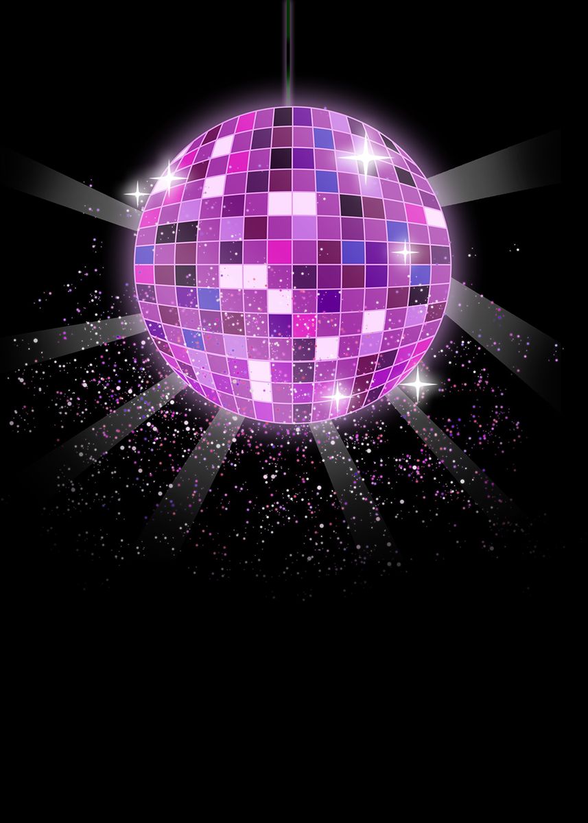 'Disco Light Dance Music' Poster, picture, metal print, paint by Max ...