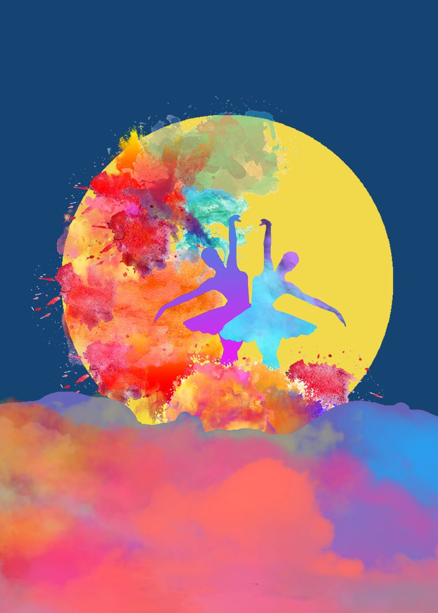 'Ballet Dancing Girls' Poster, picture, metal print, paint by Max Ronn ...