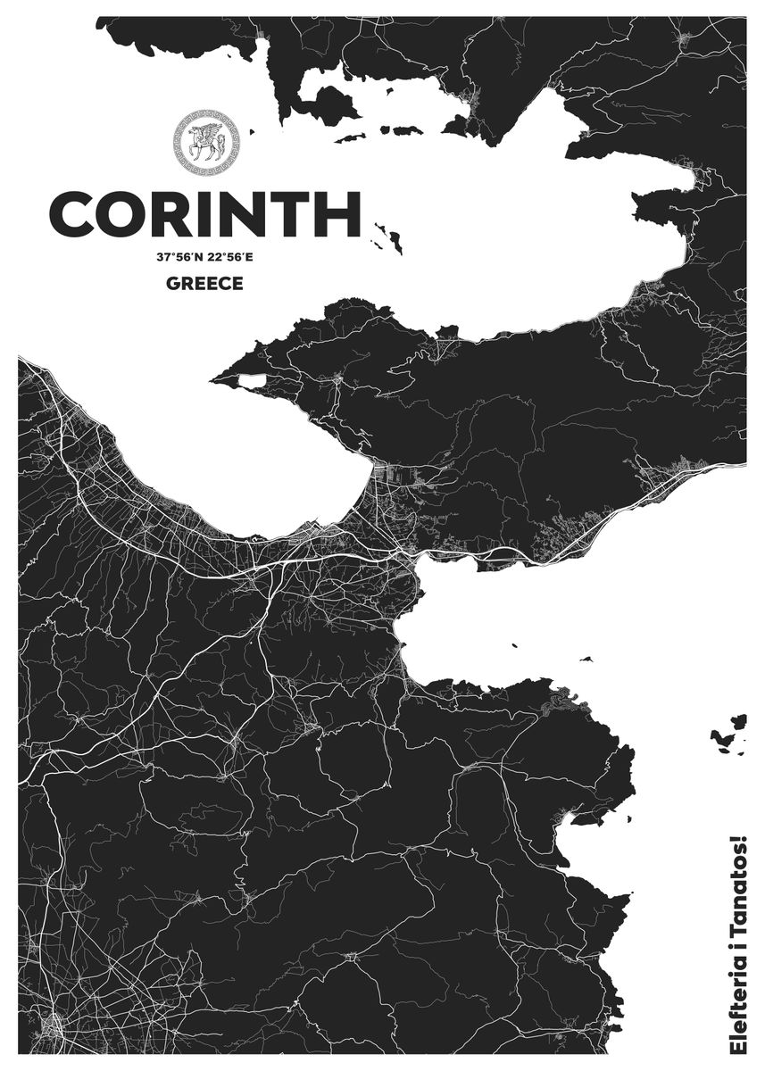 'Corinth' Poster, picture, metal print, paint by Łukasz Paluch | Displate