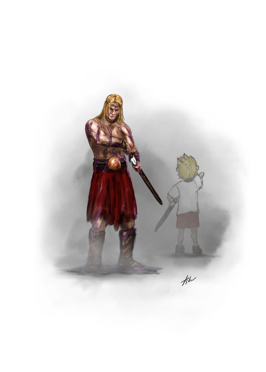 'Sigurd' Poster, picture, metal print, paint by Thorkild Skov | Displate