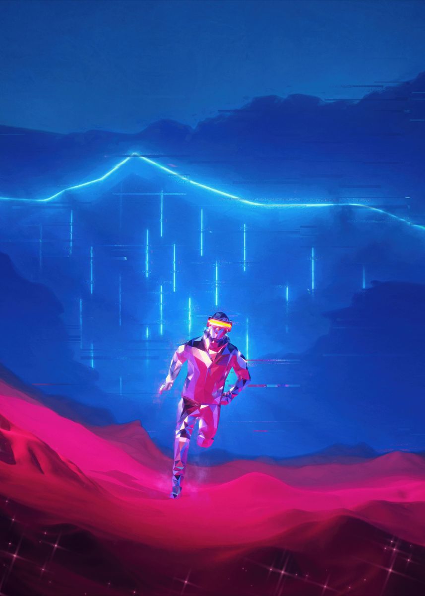 'ESC' Poster, picture, metal print, paint by Shørsh | Displate