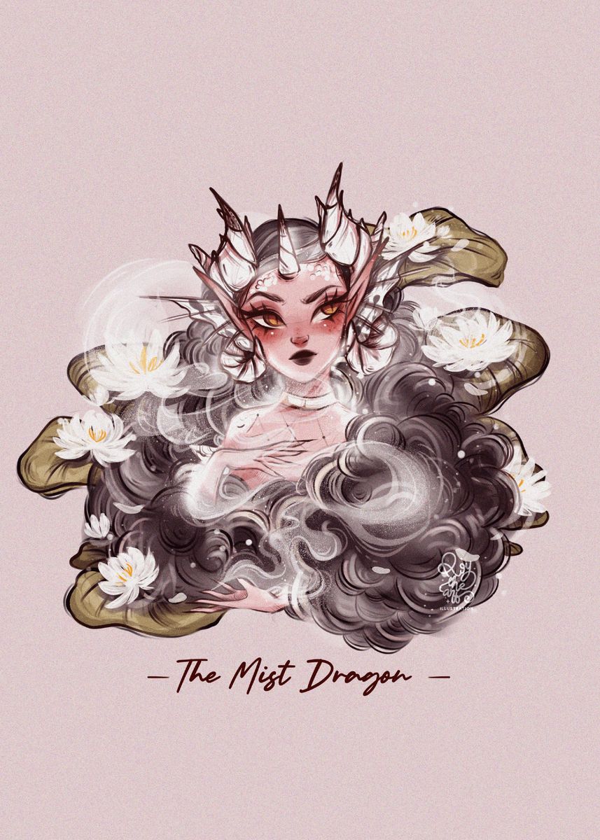 'The Mist Dragon' Poster, picture, metal print, paint by ROY THE ART ...