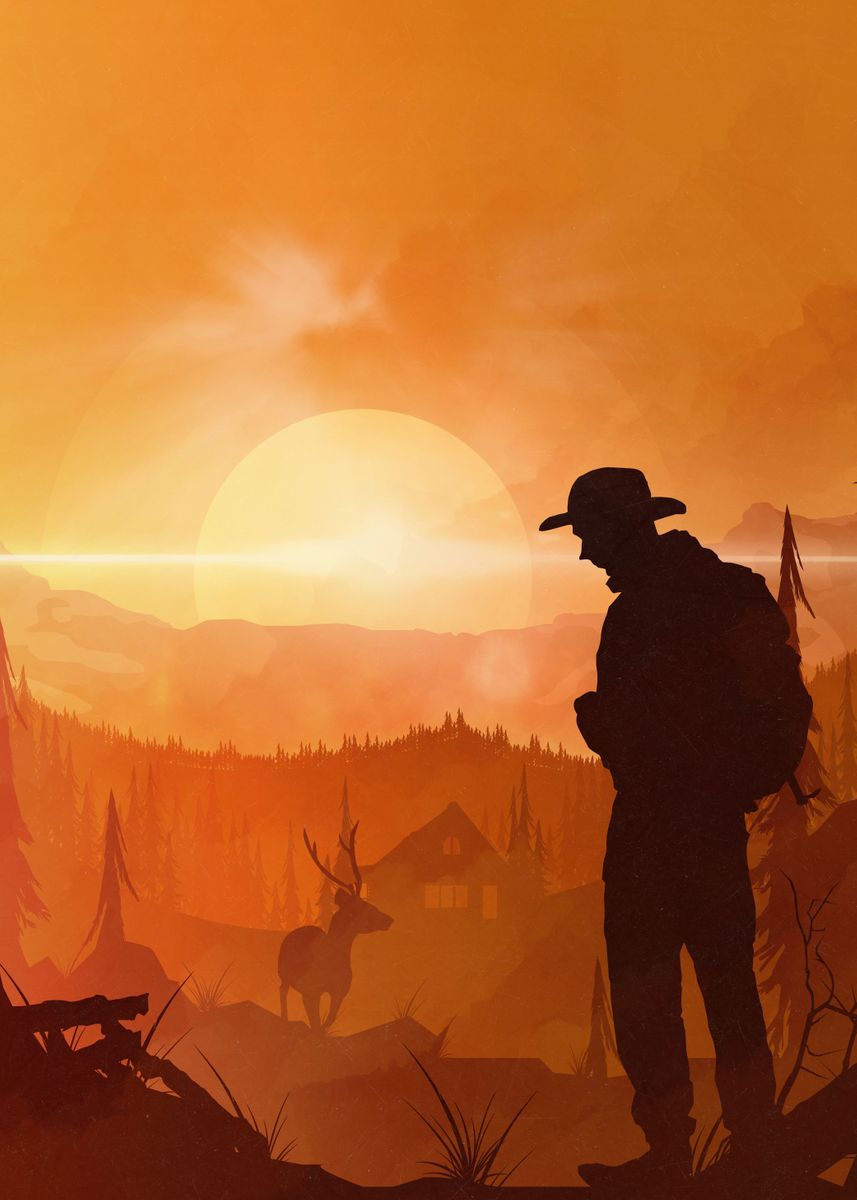 'Sunset Layers' Poster by Cedric Rehm | Displate