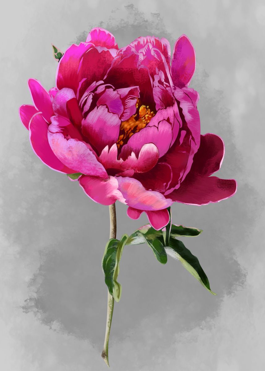 'flower ' Poster, picture, metal print, paint by Nesrin Gulistan | Displate