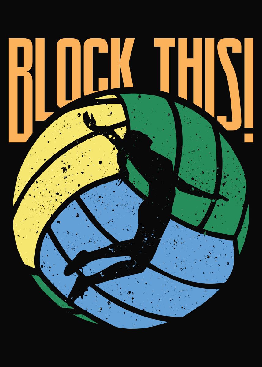 'volleyball volleyball team' Poster, picture, metal print, paint by ...