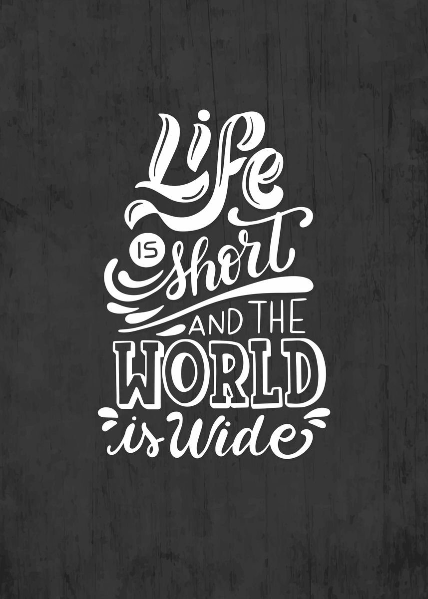 'motivational lettering' Poster by Biopic Studio | Displate