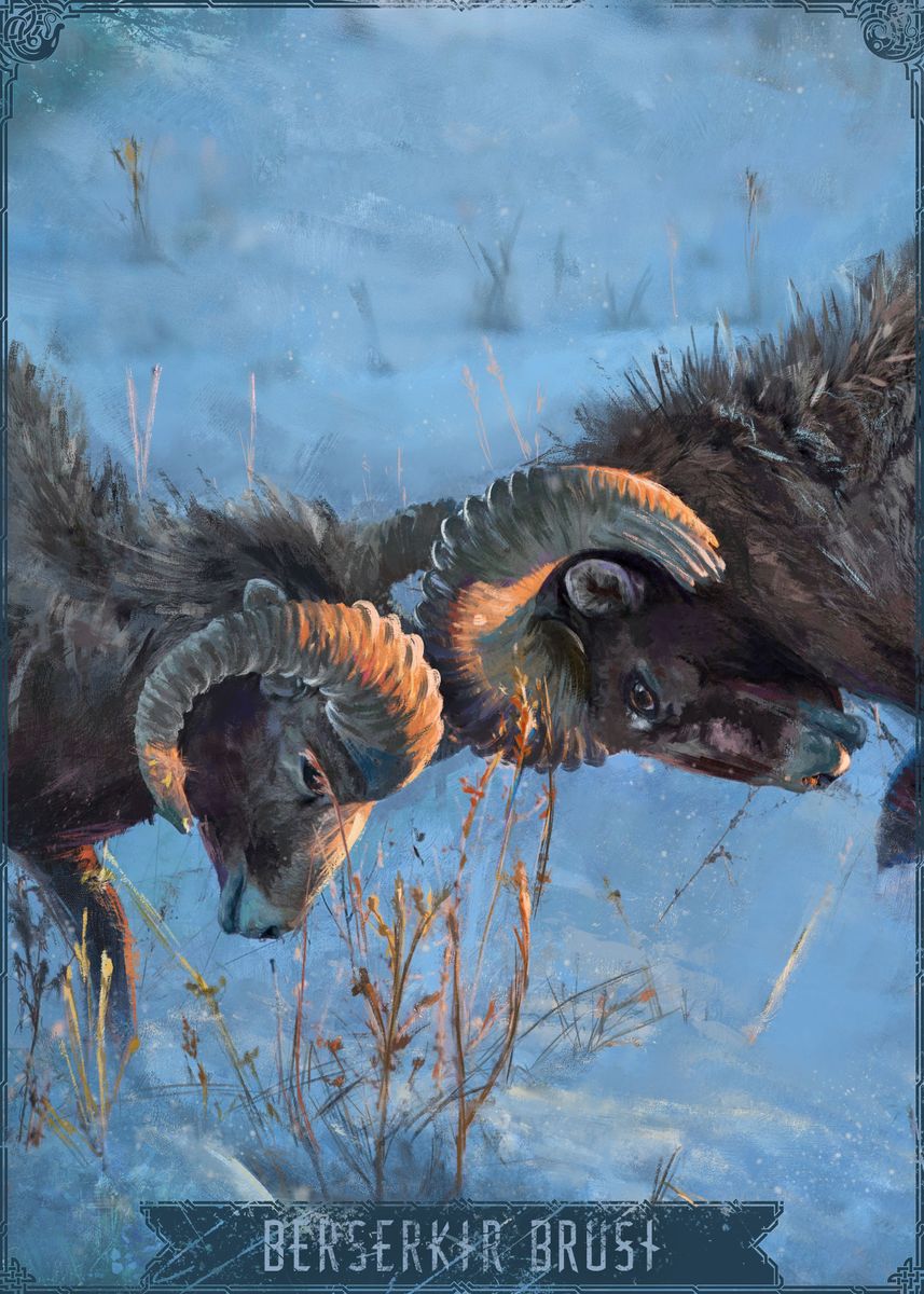 'Berserkir Brusi' Poster, picture, metal print, paint by VONBEYST ...