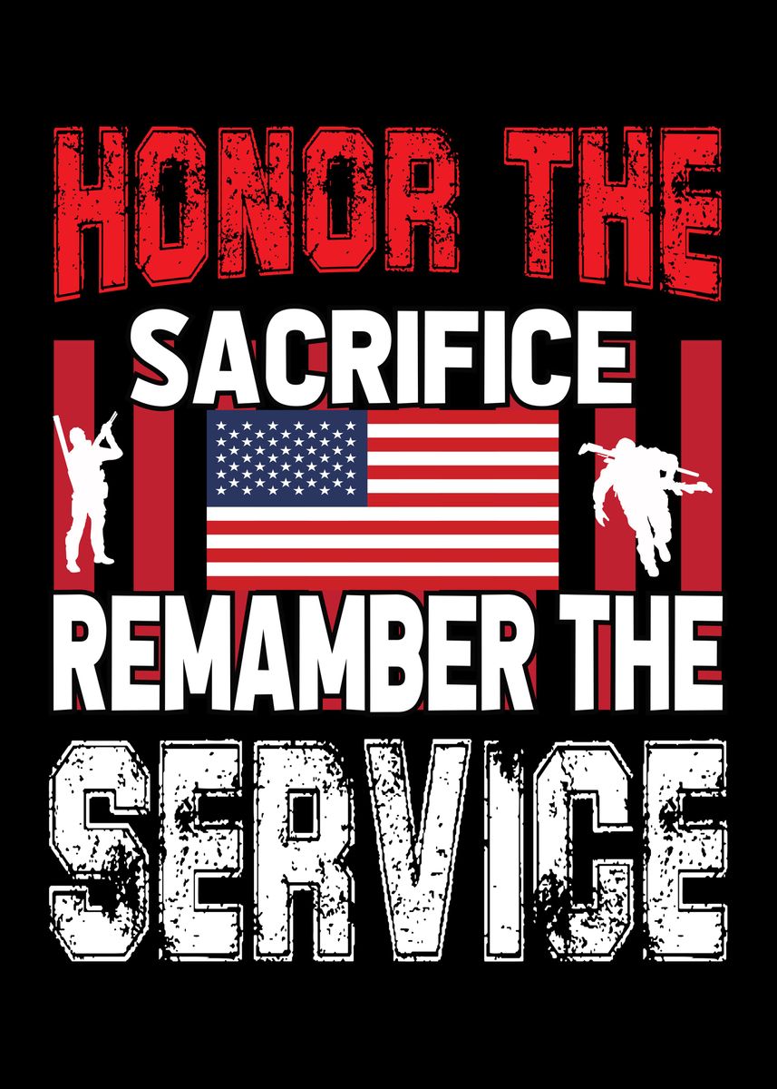 'Honor the sacrifice' Poster, picture, metal print, paint by Tony Lee ...