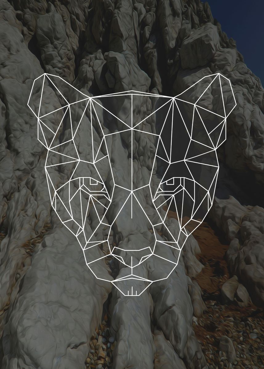 'Puma' Poster, picture, metal print, paint by MCAshe Art | Displate