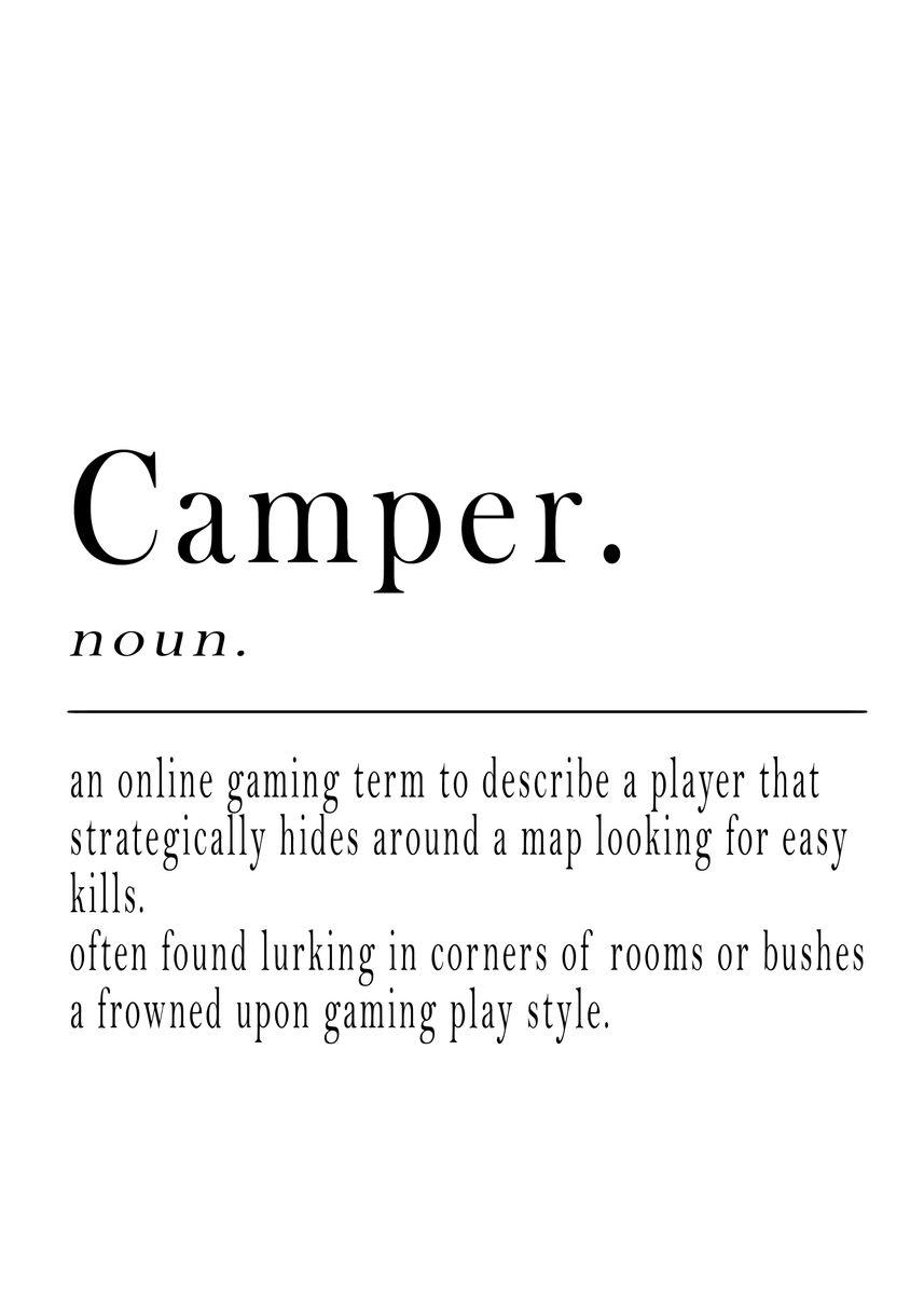 'Camper Definition' Poster by Tran Duc Hieu | Displate