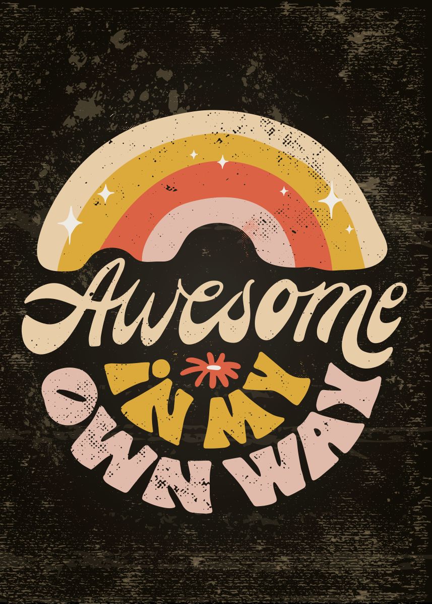 'Cute Rainbow Quote' Poster by BestPrints | Displate