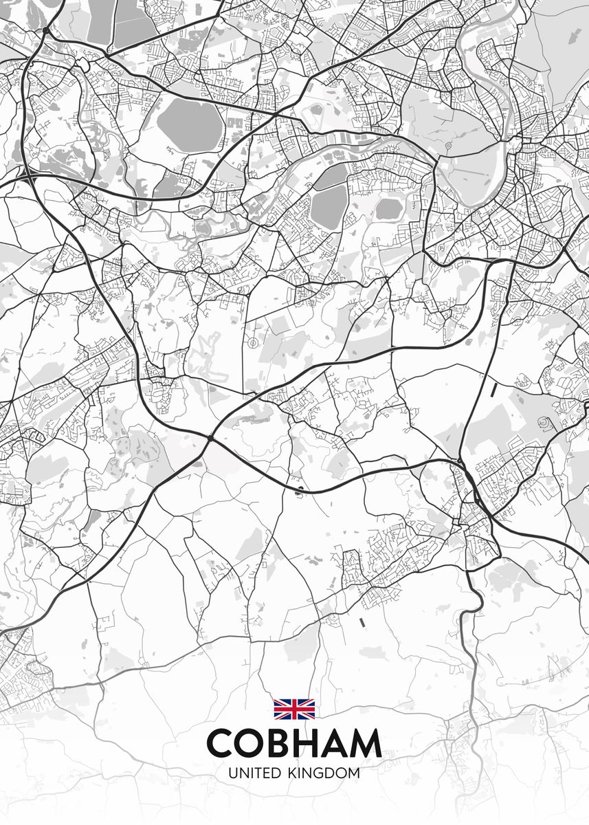 'Cobham UK' Poster by IMR Designs | Displate