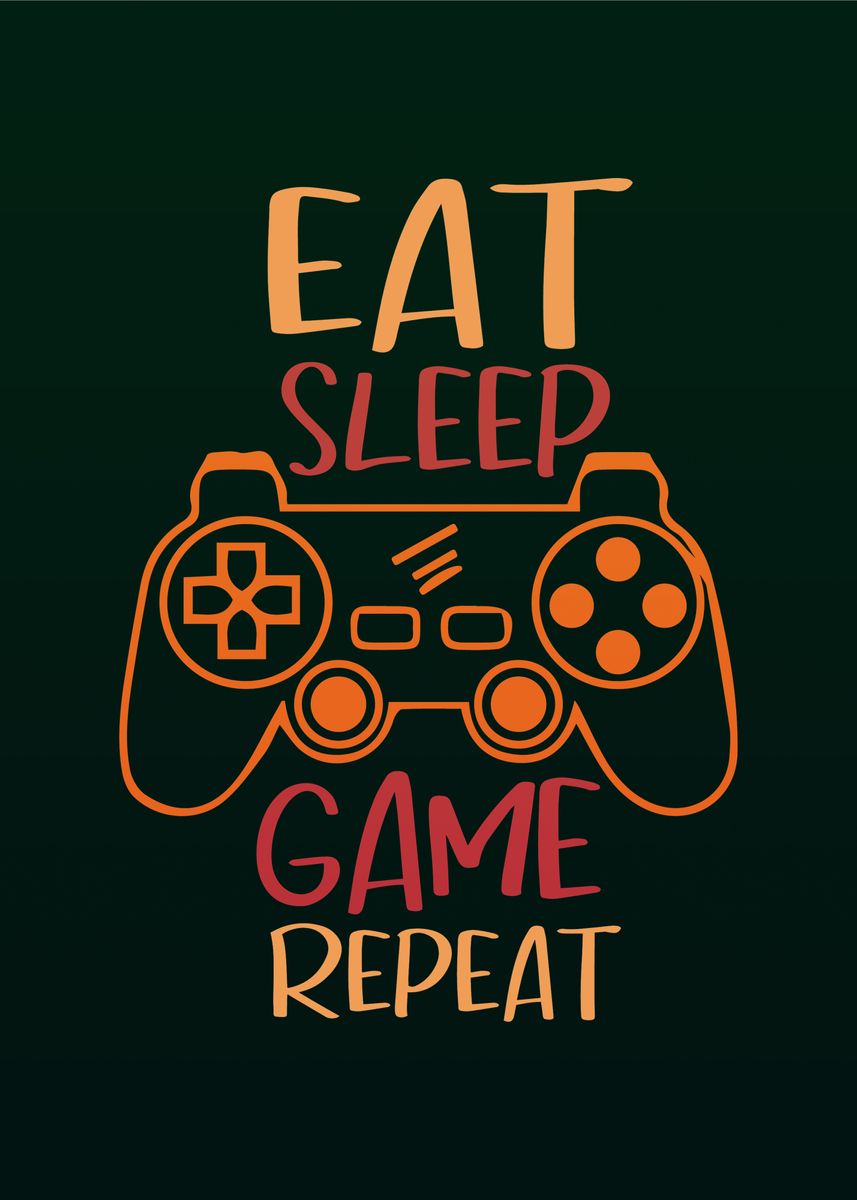 'gaming gamer quotes quote ' Poster, picture, metal print, paint by ...