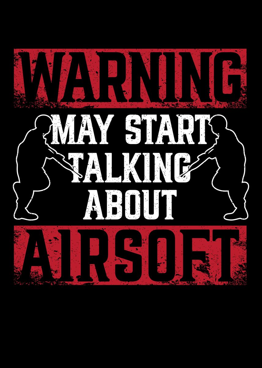 'Airsoft Lover' Poster, picture, metal print, paint by NAO | Displate