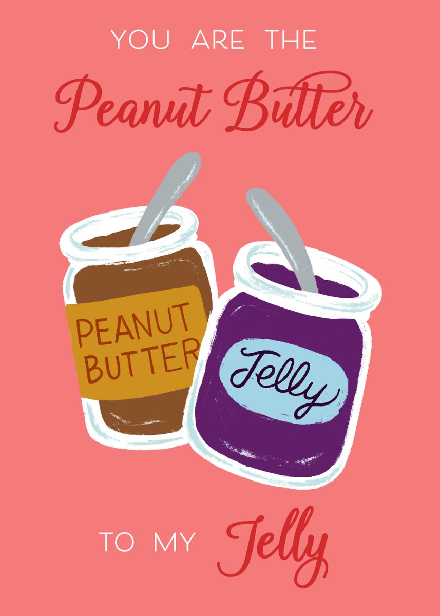 'Peanut butter and jelly' Poster, picture, metal print, paint by ...