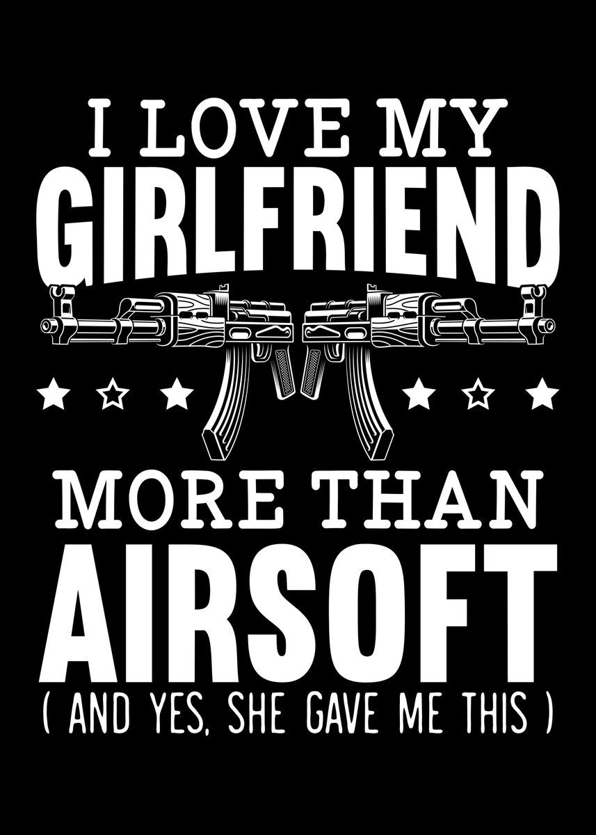 'I Love My Girlfriend' Poster, picture, metal print, paint by NAO ...