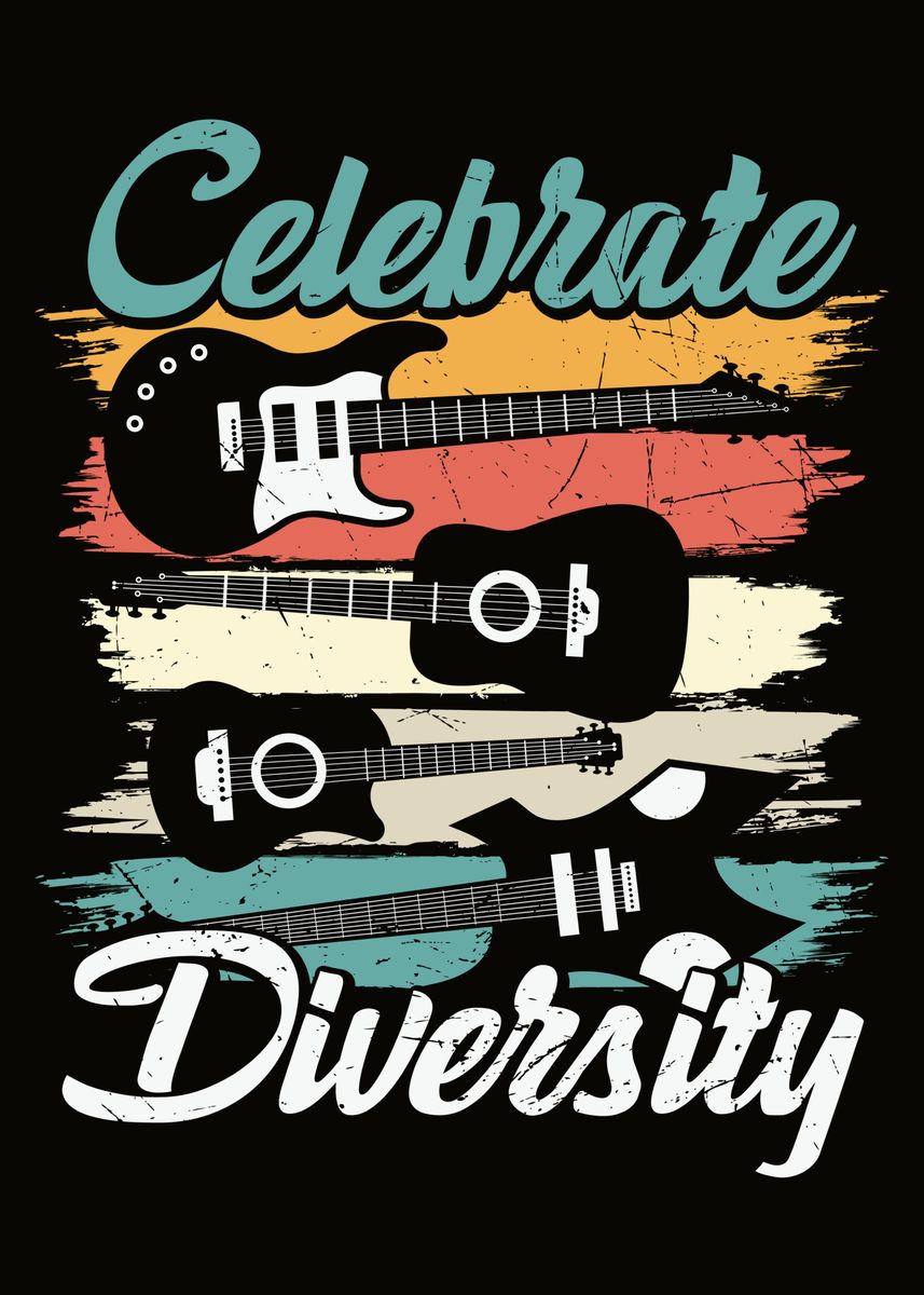 'Celebrate Diversity' Poster, picture, metal print, paint by Andreas ...