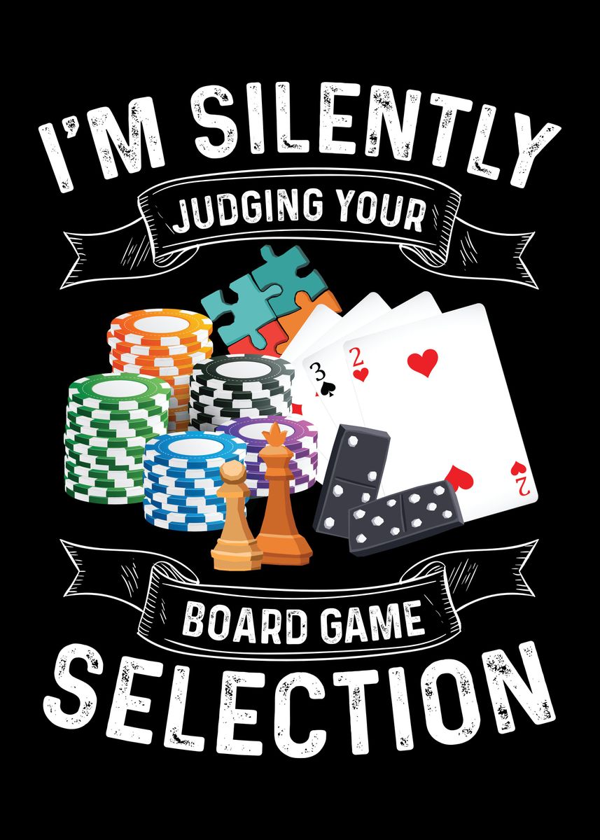 'Judging your board game' Poster, picture, metal print, paint by ...