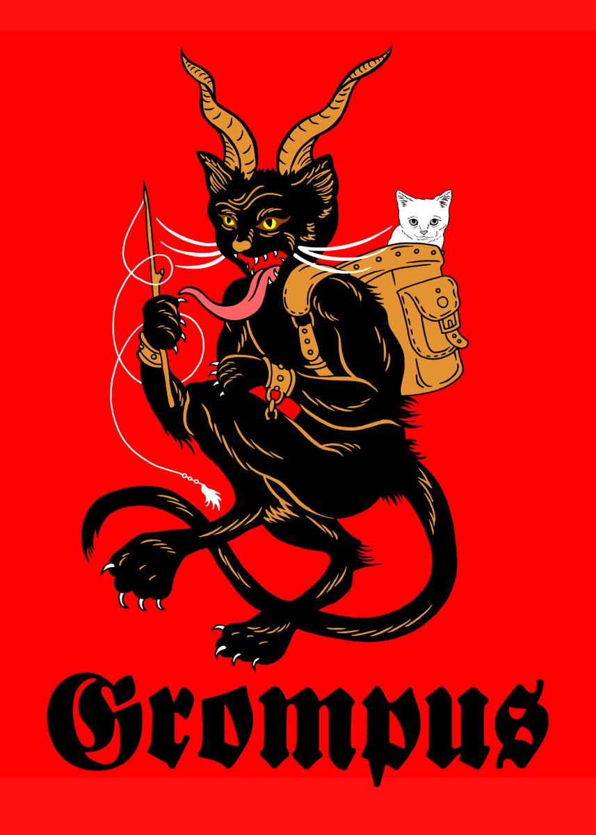 'Grompus' Poster, picture, metal print, paint by Cat Champion | Displate