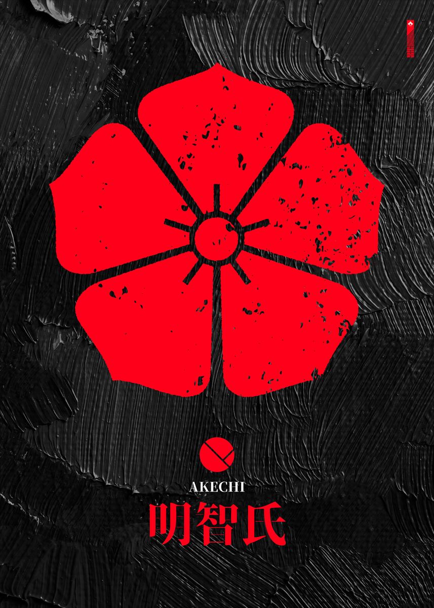 'Akechi Clan' Poster, picture, metal print, paint by ...