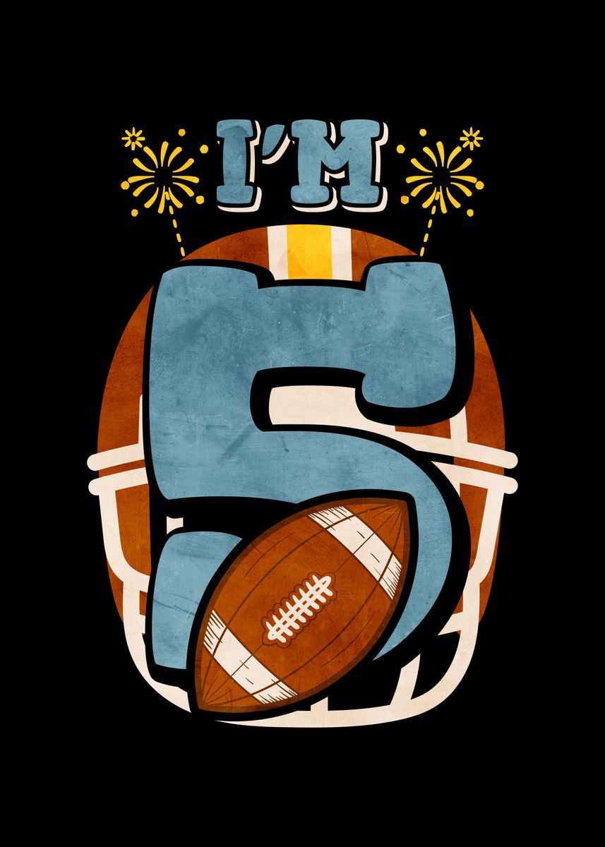 'American Football Boy' Poster, picture, metal print, paint by Hexor ...