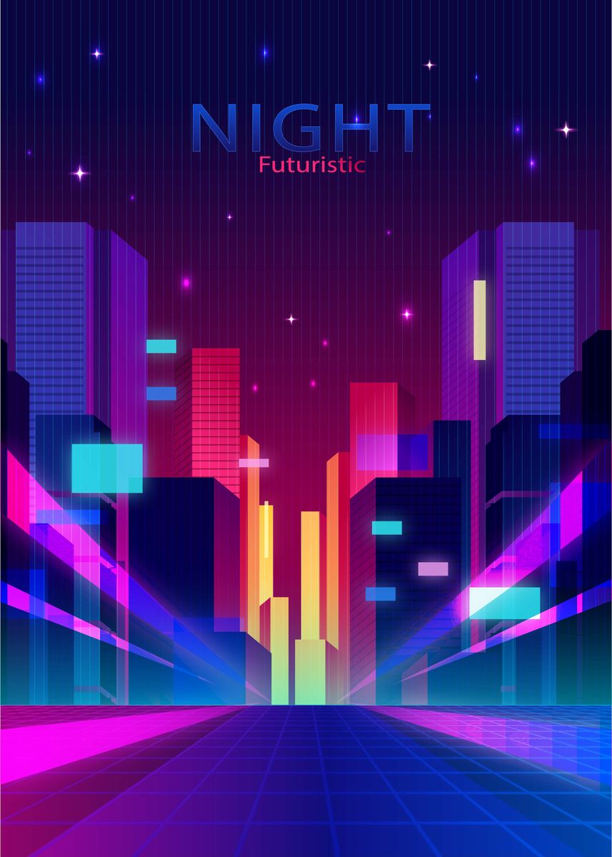 'night city ' Poster by Karin Studio | Displate
