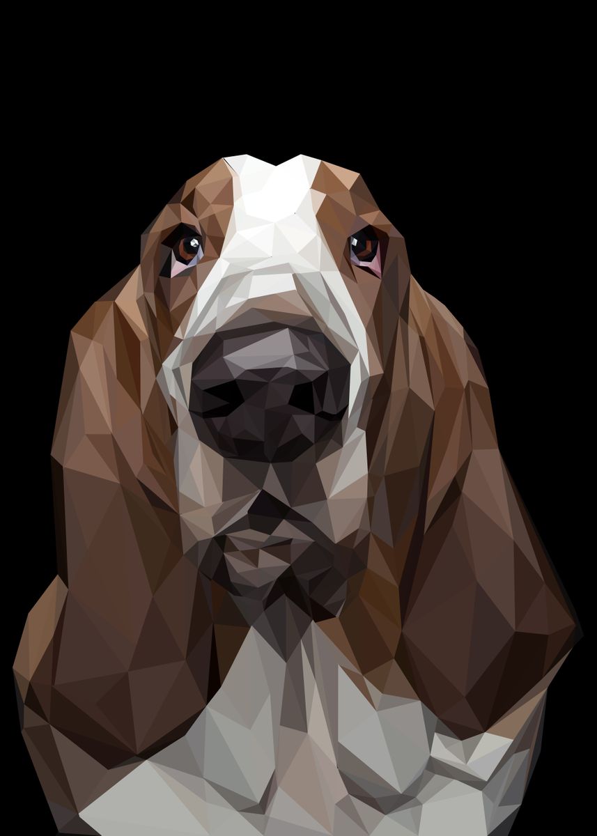 'dog' Poster by Lowpoly Posters | Displate