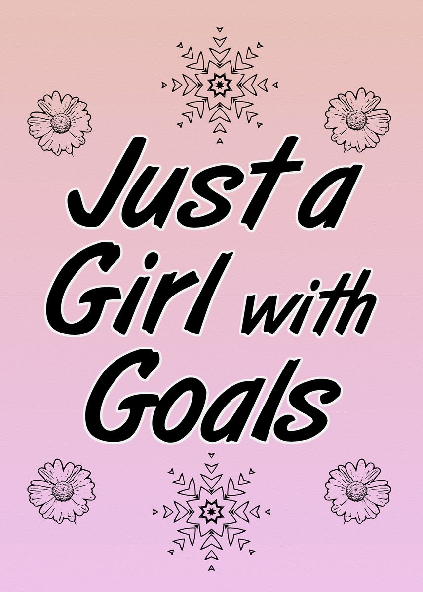 'Girls Motivation' Poster by ANDRE MCKAY | Displate