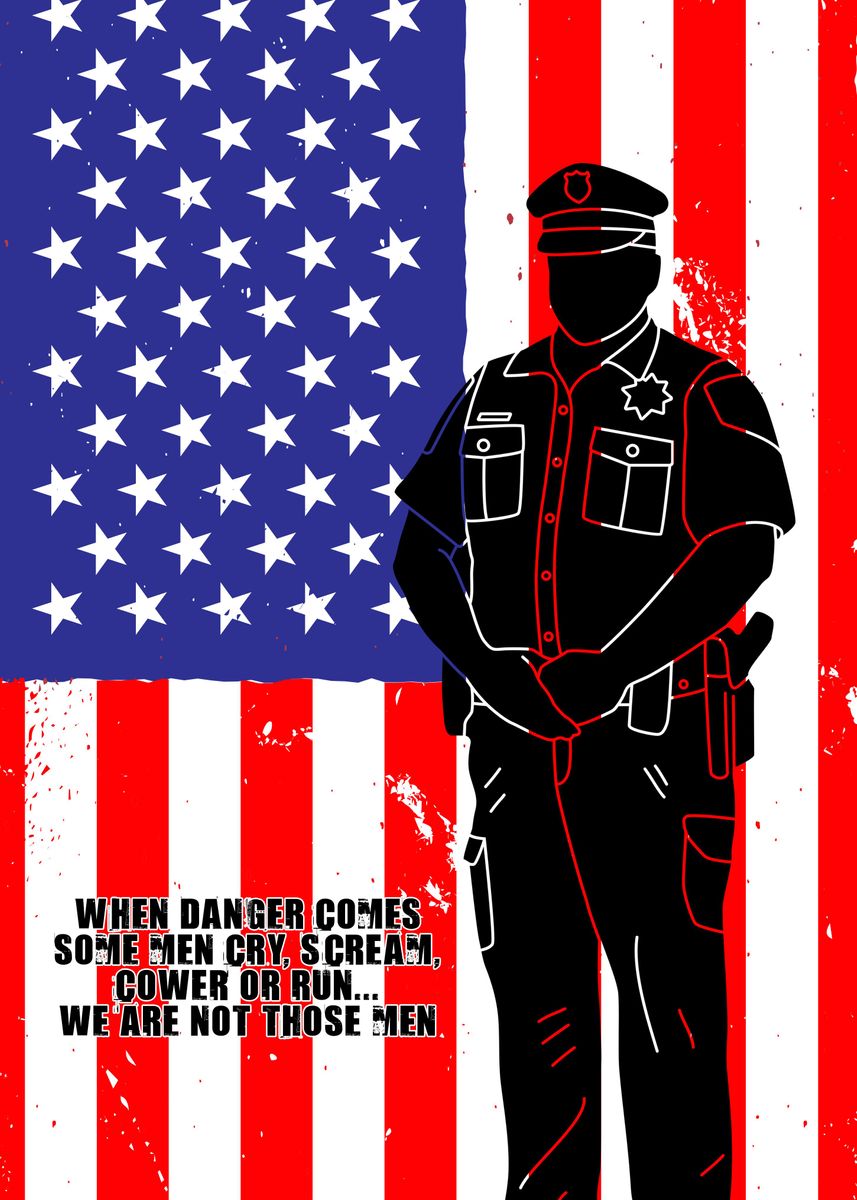 'Police Wall Art Decor' Poster, picture, metal print, paint by ...