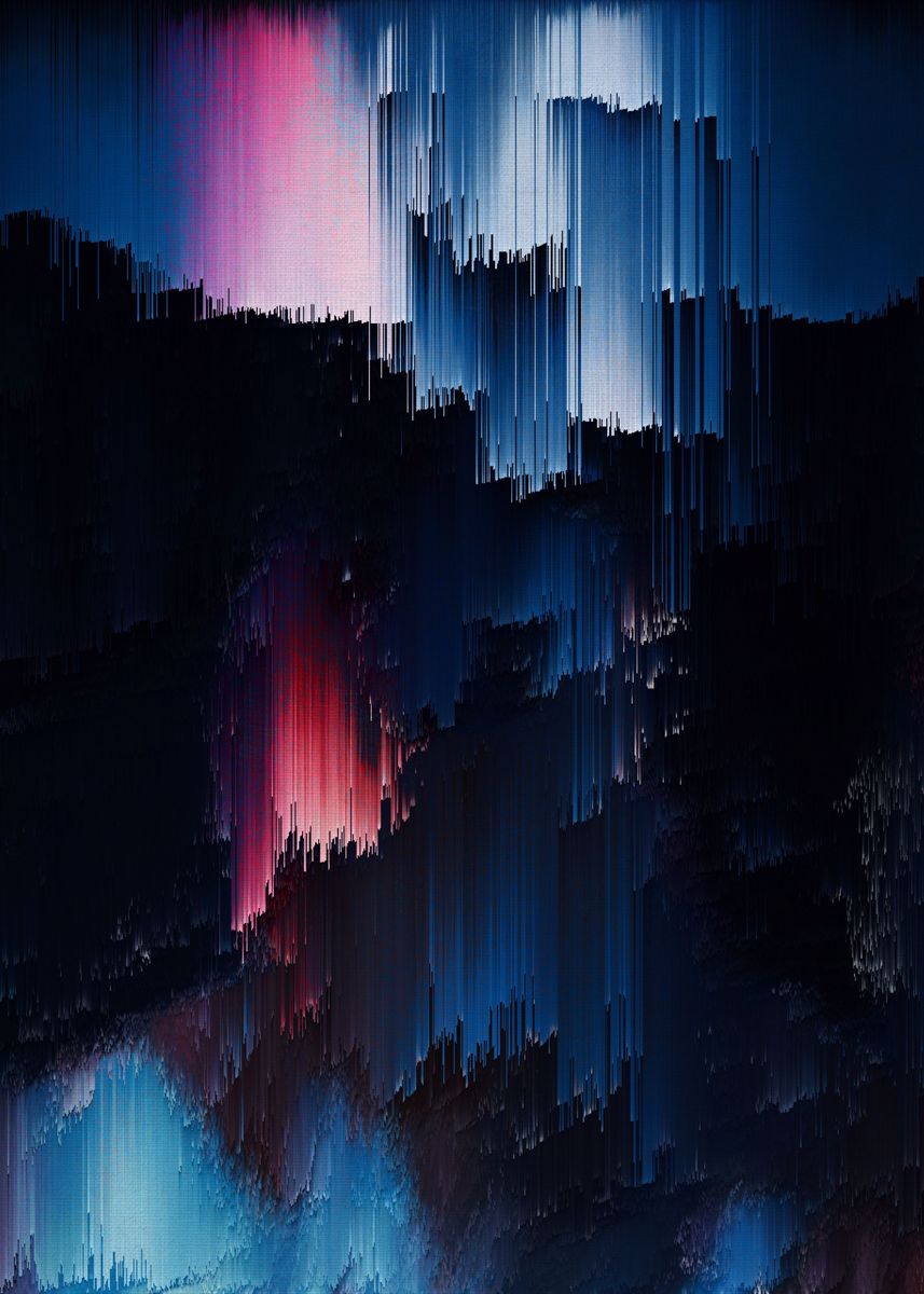 'Abstract Glitch 114' Poster by 1x Merch | Displate