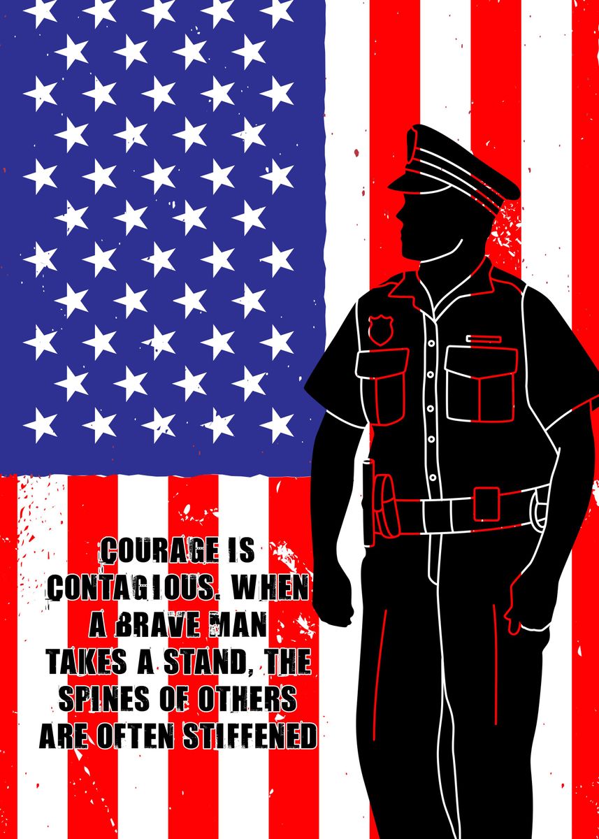 'Police Wall Art Decor' Poster by Decoratier Qwerdenker | Displate