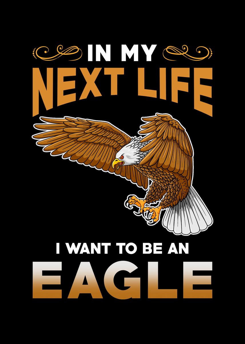 'Eagle' Poster, picture, metal print, paint by schmugo | Displate