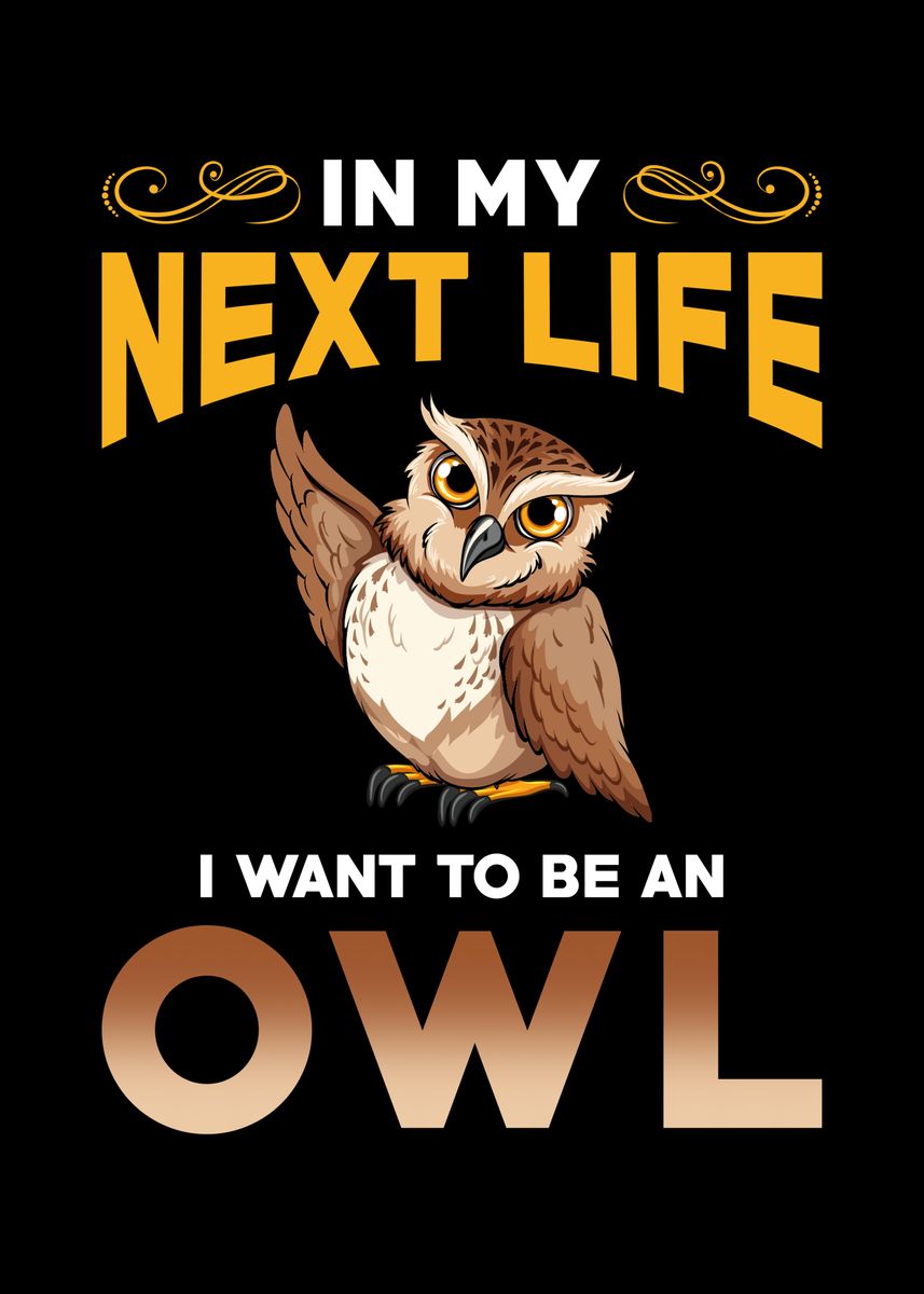 'Owl' Poster by schmugo | Displate