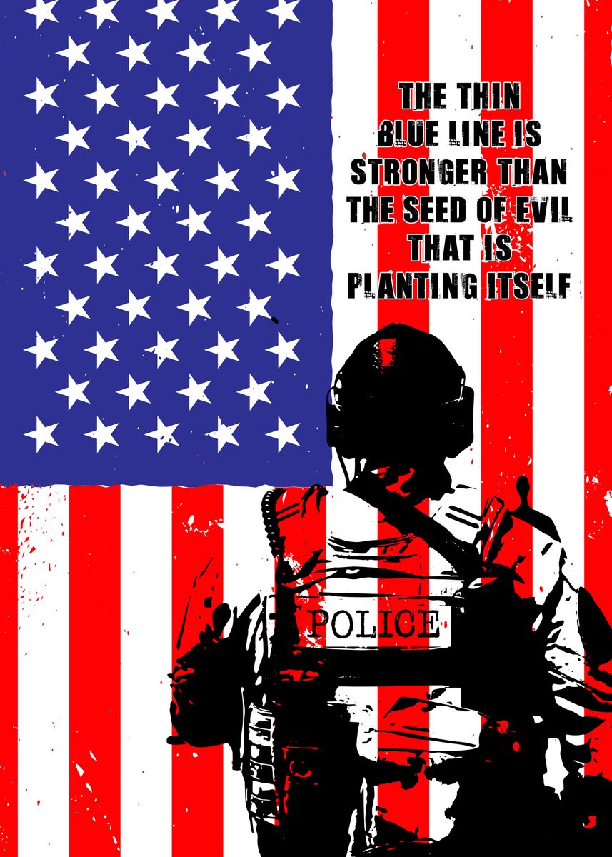 'Police Wall Art Decor' Poster, picture, metal print, paint by ...