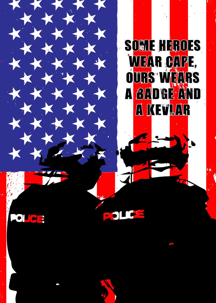 'Police Wall Art Decor' Poster, picture, metal print, paint by ...