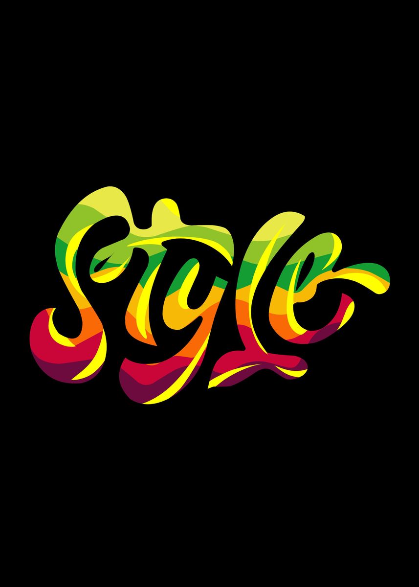 'typography style' Poster, picture, metal print, paint by Mshel Tyan ...