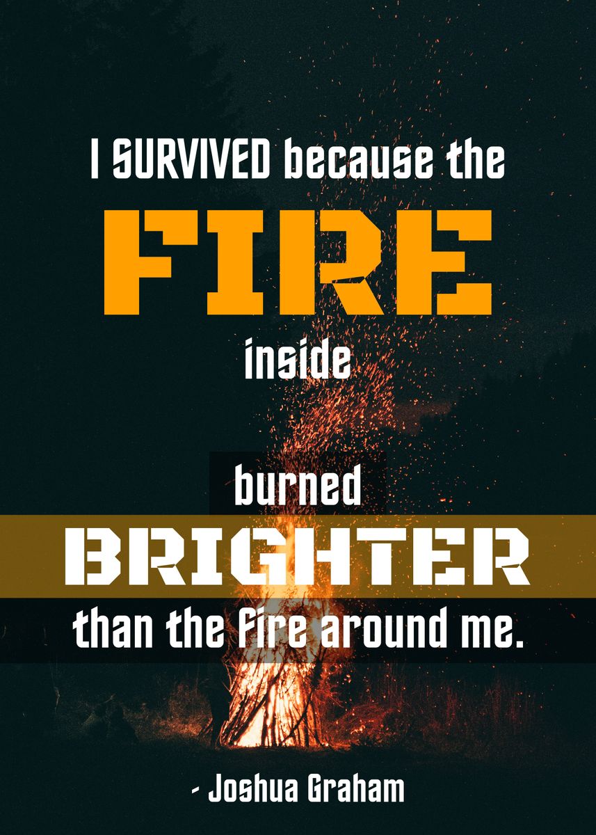 'Joshua Graham quote' Poster, picture, metal print, paint by CiniArt ...