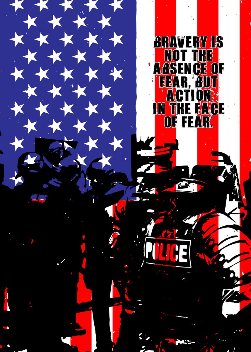 'Police Wall Art Decor' Poster by Decoratier Qwerdenker | Displate