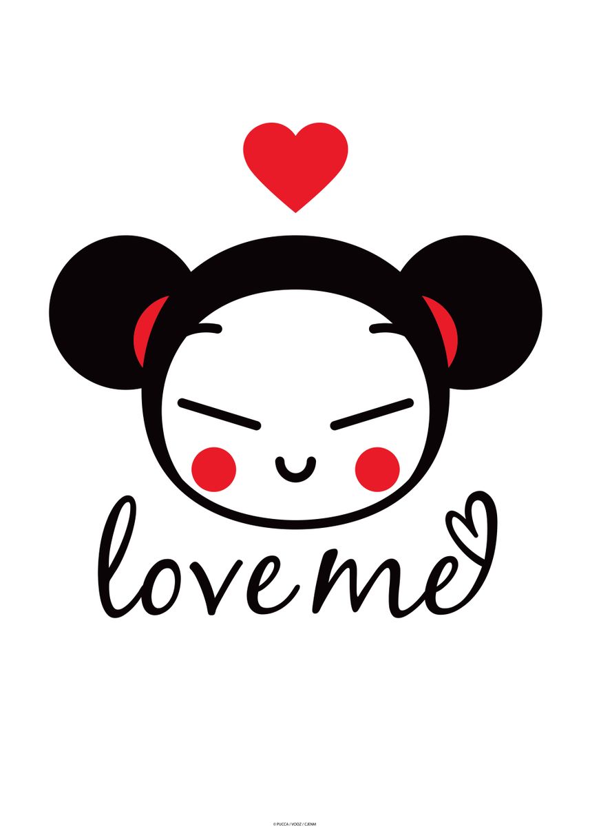 'Love Me' Poster by Pucca | Displate