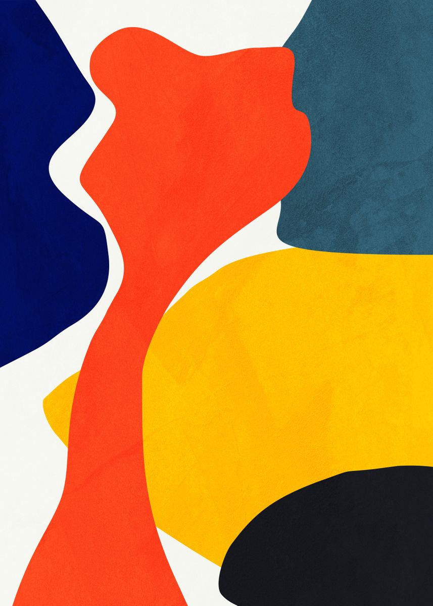 'ORGANIC ABSTRACT 87B' Poster by UillianRius | Displate